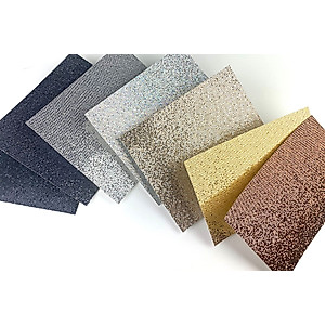 Diamond Glitter Cardstock Paper, 14 8.5x11 Sheets 7 Colors, Premium Diamond Glitter Paper for Crafts, DIY Projects, Card Making, 300GSM