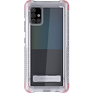 Ghostek Covert Galaxy A51 5G Clear Case with Stand Super Slim Fit Shockproof Design Scratch Resistant Back and Anti Slip Hand Grip Wireless Charging Compatible 2020 Galaxy A51 5G (6.5 Inch) - (Clear)