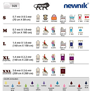 Newnik Waterproof, Breathable, Reusable Mat/Underpad/Absorbent Sheets/Mattress Protector (Size: 70 x 50 Centimeter, Yellow)