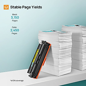 KEENKLE 206X 206A Toner Cartridges 4 Pack High Yield (with CHIP) Compatible Replacement for HP with Color Laserjet Pro MFP M283fdw M283cdw M255dw M283 Printer (BCMY)