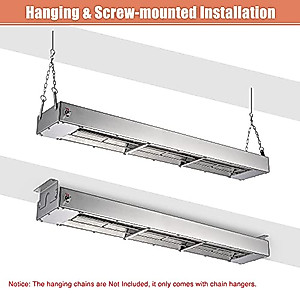 WeChef Electric Strip Heater 2 Pack Portable 36" 1000W Commercial Food Warmer Heating Lamp for Fry Chicken