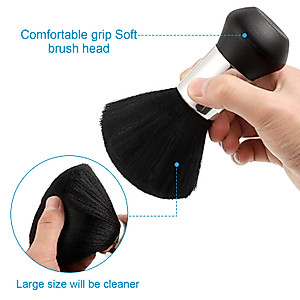 6 Pieces Salon Barber Capes Set Men Capes for Hair Stylist Hair Cutting Hairdresser Stylists Capes with Adjustable Snap Closure Neck Duster Brush and Combs(Classic Style)