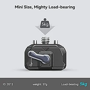 SmallRig Quick Release Plate Drop-in HawkLock Mini Quick Release Camera Mount Adapter with 1/4" Screw, for Camera Clamp, Super Clamp, Ball Head, Tripod, Magic Arm, Stabilizer, Field Monitor - 3513B