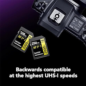 Lexar Professional 2000x 64GB SDXC UHS-II Memory Card, 300MB/s Read, 260MB/s Write, 2-Pack