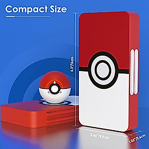 TiMOVO 48 Game Card Case for Nintendo Switch OLED 2021/Switch/Switch lite, 48 Game Holder Cartridge Case for Switch Game Cards and 24 SD Cards, Compact & Portable Game Storage Case Box, Circle