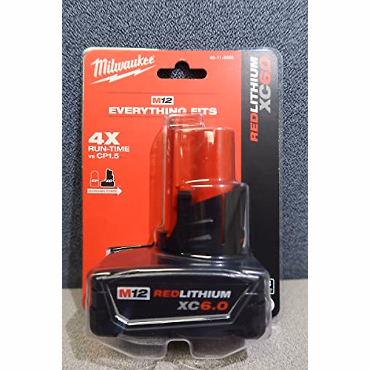 Milwaukee 48-11-2460 M12 REDLITHIUM XC6.0 Extended Capacity Battery Pack
