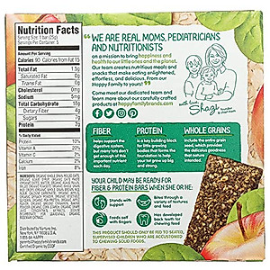 Happy Tot Organics Fiber & Protein Soft-Baked Oat Organic Toddler Snack Apple & Spinach, Organic Gluten Free Kosher Non-GMO, 4.4 Ounce Bars (pack of 5)