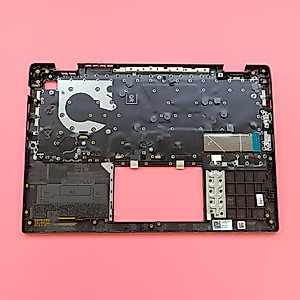 LTPRPTS Replacement for Dell Latitude 14 3420 E3420 04PX9K 4PX9K Laptop Upper Case Palmrest Non-Backlit Keyboard Assembly Part 02RM93 2RM93 Black