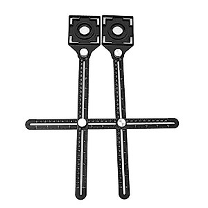Multi-Functional Hole Locator Dual-Head Universal Adjustable Ceramic Tile Opening Hole Ruler Measuring Tool