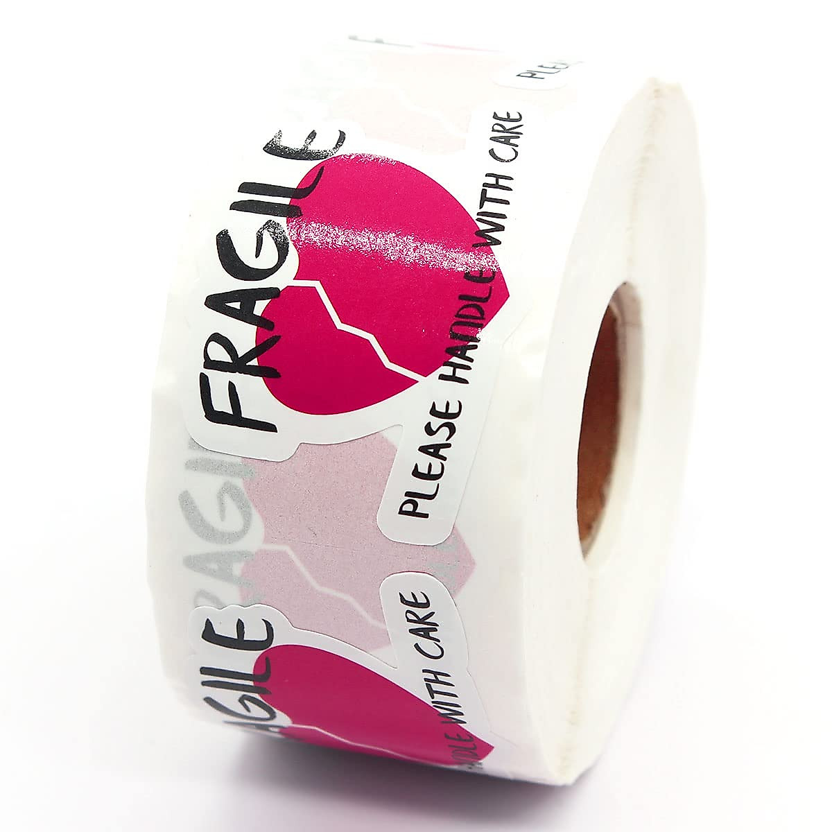 Fragile Please Handle with Care Stickers,Thank You Stickers,Handmade Stickers,Small Shop Stickers,Envelopes Stickers for Small Business, Online Retailers,Handmade Goods,500 Labels Per Roll