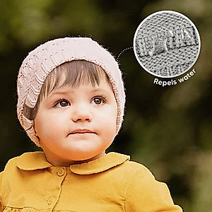 3-Pack Baby Beanies, Baby Hats - Newborn Hats, Baby Boy Hats, Baby Girl Hats for Winter (Sweet Pea)