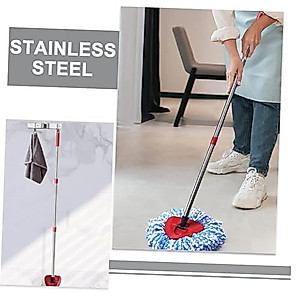 OUNONA 1 Set Mop Replacement Handle Mop Accessories Triangle Mop Handle Spins Mop Stick Rotating Mop Handle Commercial Mop Handle Mop Stick Replacement Spins Mop Rod Stainless Steel