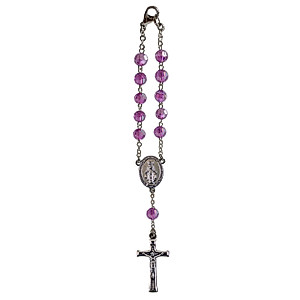 Cathedral Art (Abbey & CA Gift February/Amethyst Birthstone Car Rosary