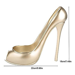 Cabilock Home Decor Home Decor Tabletop Rack High Heel Bottle Holder Resin Shoe Bottle Holder Decorative Rack Shelf Stiletto Modeling Sculpture for Home Bar Events Party Banquet Tabletop Decor Wine