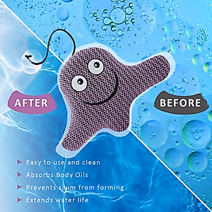 Twin Pack Hot Tub Scum Absorber - Absorbs Scum, Oils, and Residues for Clearer Hot Tub Water，Must Have hot tub Accessories for Adults and Kids