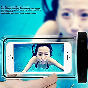 Universal Waterproof Case,Waterproof Phone Pouch Dry Bag Compatible with iPhone 11 PRO MAX Xs Max/XR/X/8/8P/7/7P,Galaxy s9,s8 s6 Plus Edge Diagonal to 6.3",Pouch Pools Beach Kayaking Travel Bath-Pink