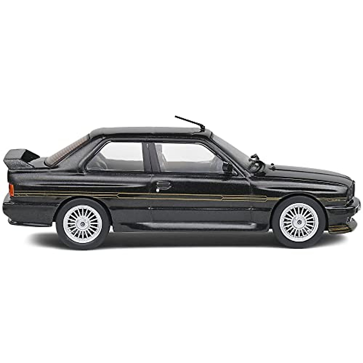 1989 E30 M3 Alpina B6 3.5S Diamond Black Metallic 1/43 Diecast Model Car by Solido S4312002