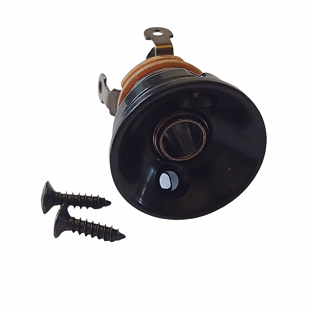Black Electrosocket Jackplate with Pure Tone Full-contact Output Jack