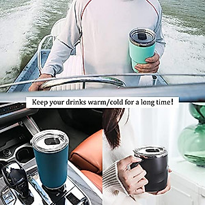 4 Pack 20 oz Magnetic Tumbler Lid with 4 Magnetic Slider Replacement, 20 oz Replacement Lid for Yeti Lids Compatible with YETI Rambler or Old Style Rtic Coffee Tumbler, Magnetic Spill Proof Tumbler