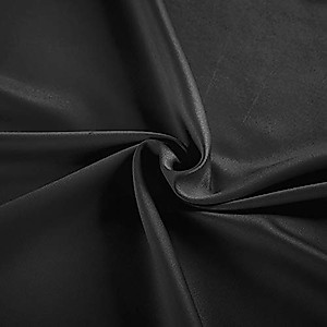 Qeeruim Home Satin Pillowcase for Hair and Skin, 2-Pack - King Size (20x40 inches) Silk Pillow Cases - Satin Pillow Covers with Envelope Closure, Black