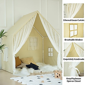 Kids Play Tent, Razee Large Playhouse Tent Indoor, Play House Kids Tent Castle Tent for Girls Boys, Play Cottage