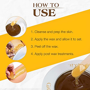 GiGi Brazilian Body Hard Wax, Smooth and Soft Bikini, Non-Strip, Suitable for Sensitive Skin, 14 oz, 1-pc