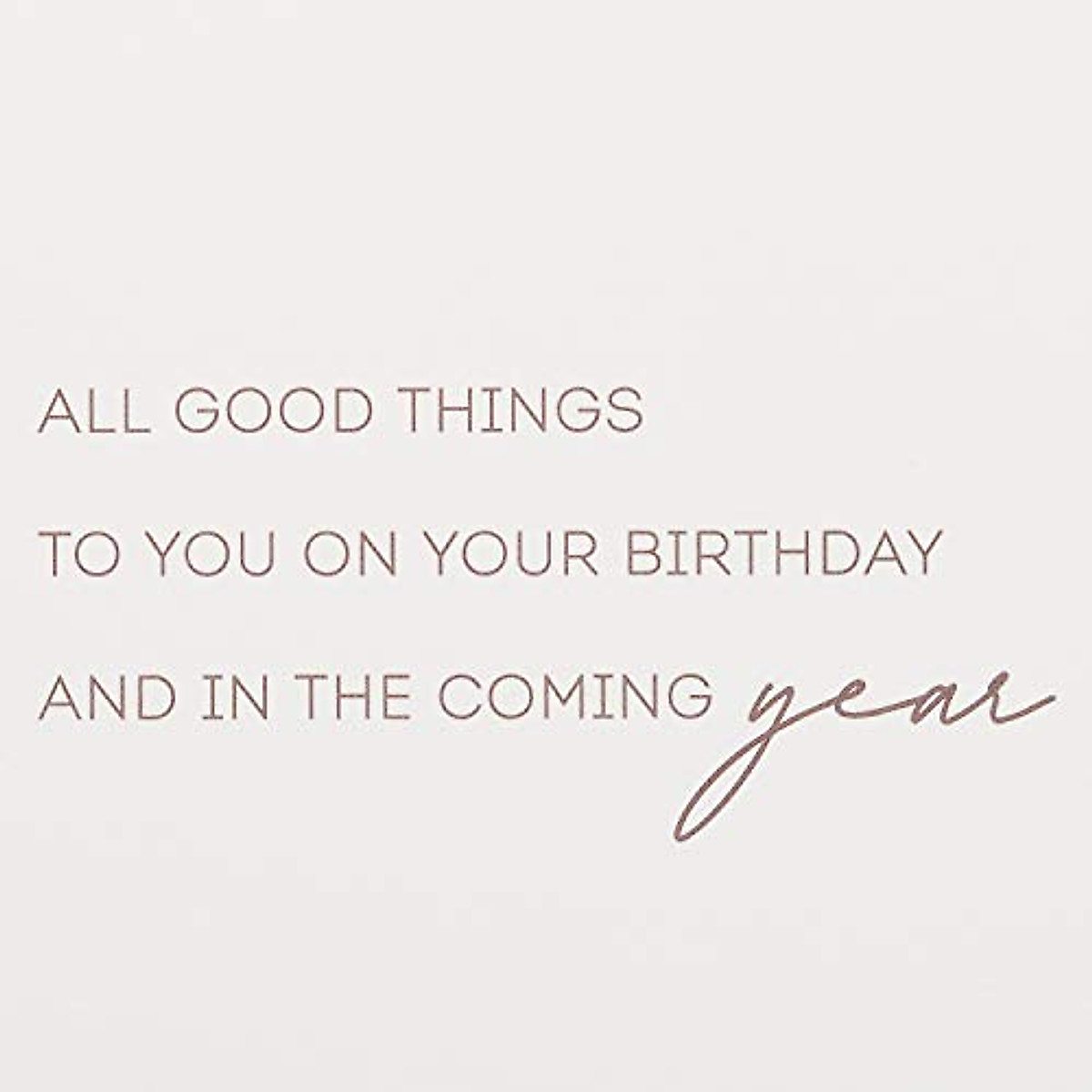 Papyrus Birthday Card (Good Things)