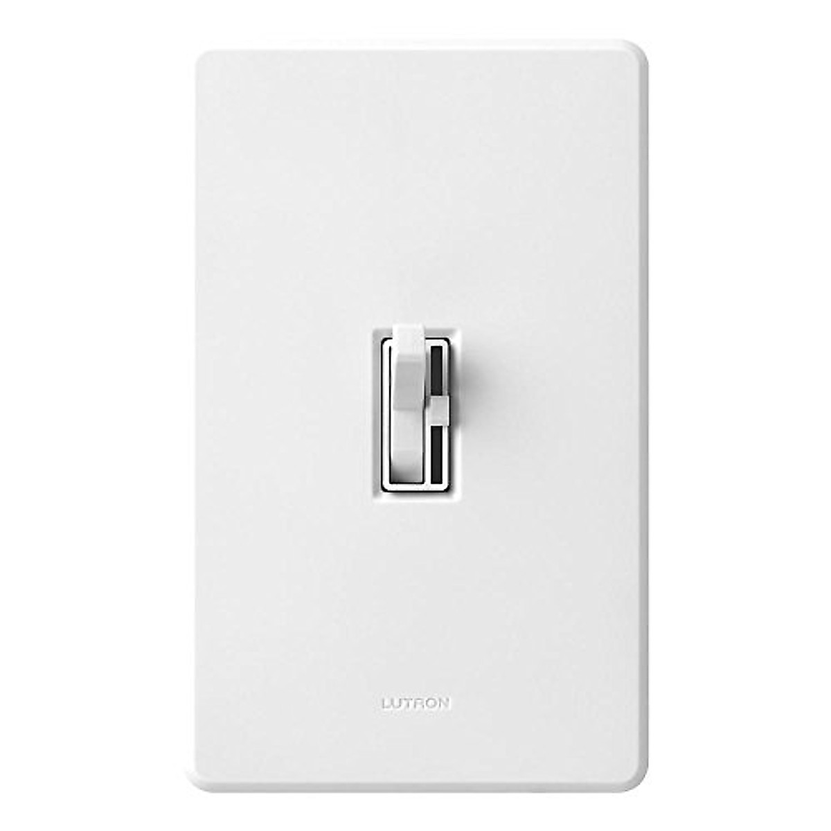 Lutron Toggler LED+ Dimmer | for Dimmable LED, Halogen, and Incandescent Bulbs | Single-Pole or 3-Way | AYCL-253P-WH | White