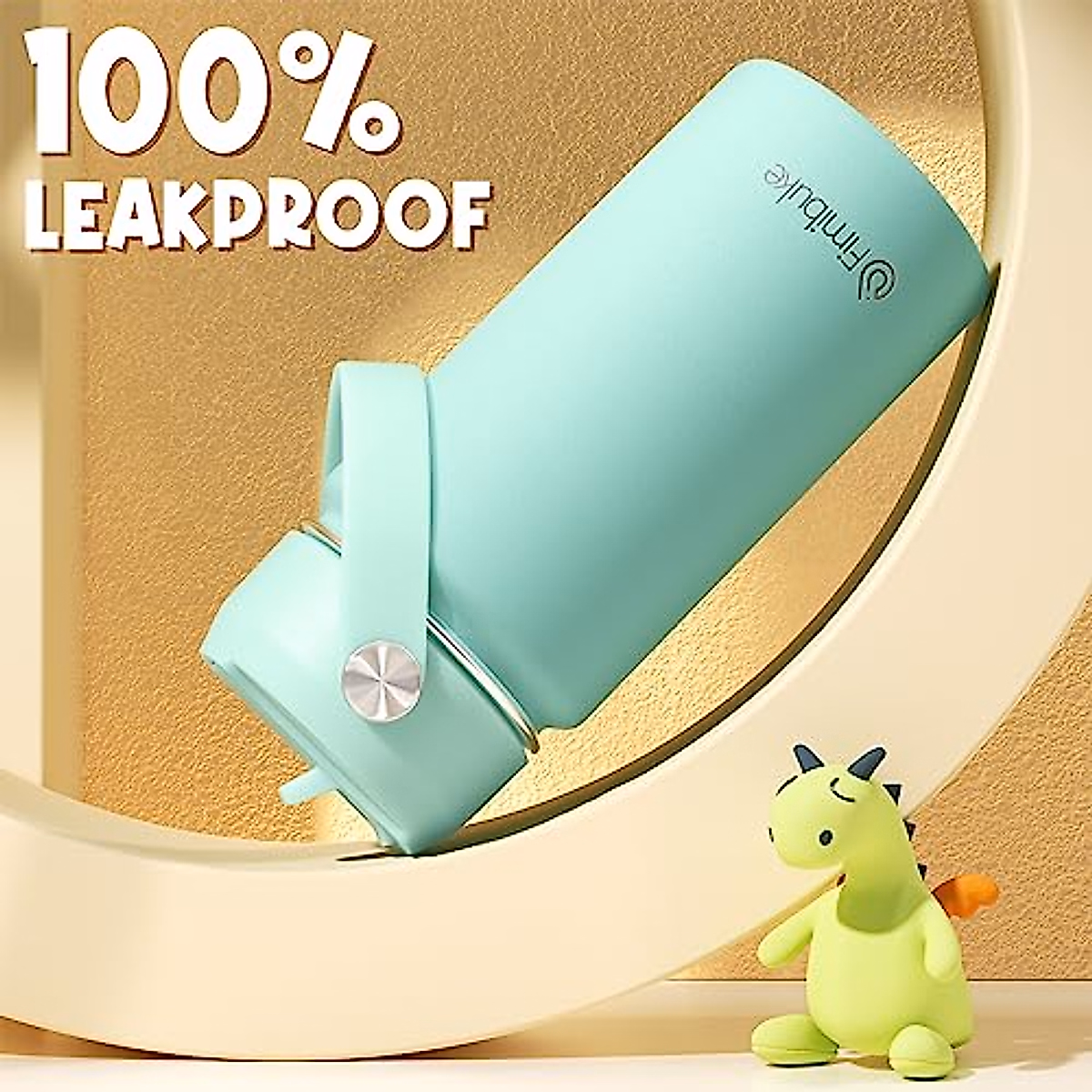 Fimibuke Kids Insulated Water Bottle - 14oz BPA-FREE Double Wall Vacuum Tumbler 18/8 Stainless Steel Leak Proof Kids Cups with Straw Metal Water Bottle for School Boys Girls (2 Pack, Underwater World)