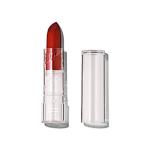 e.l.f. Cosmetics SRSLY Satin Lipstick, Nourishing & Moisturizing Formula, Infused with Jojoba Oil & Macadamia Seed Oil, Cherry
