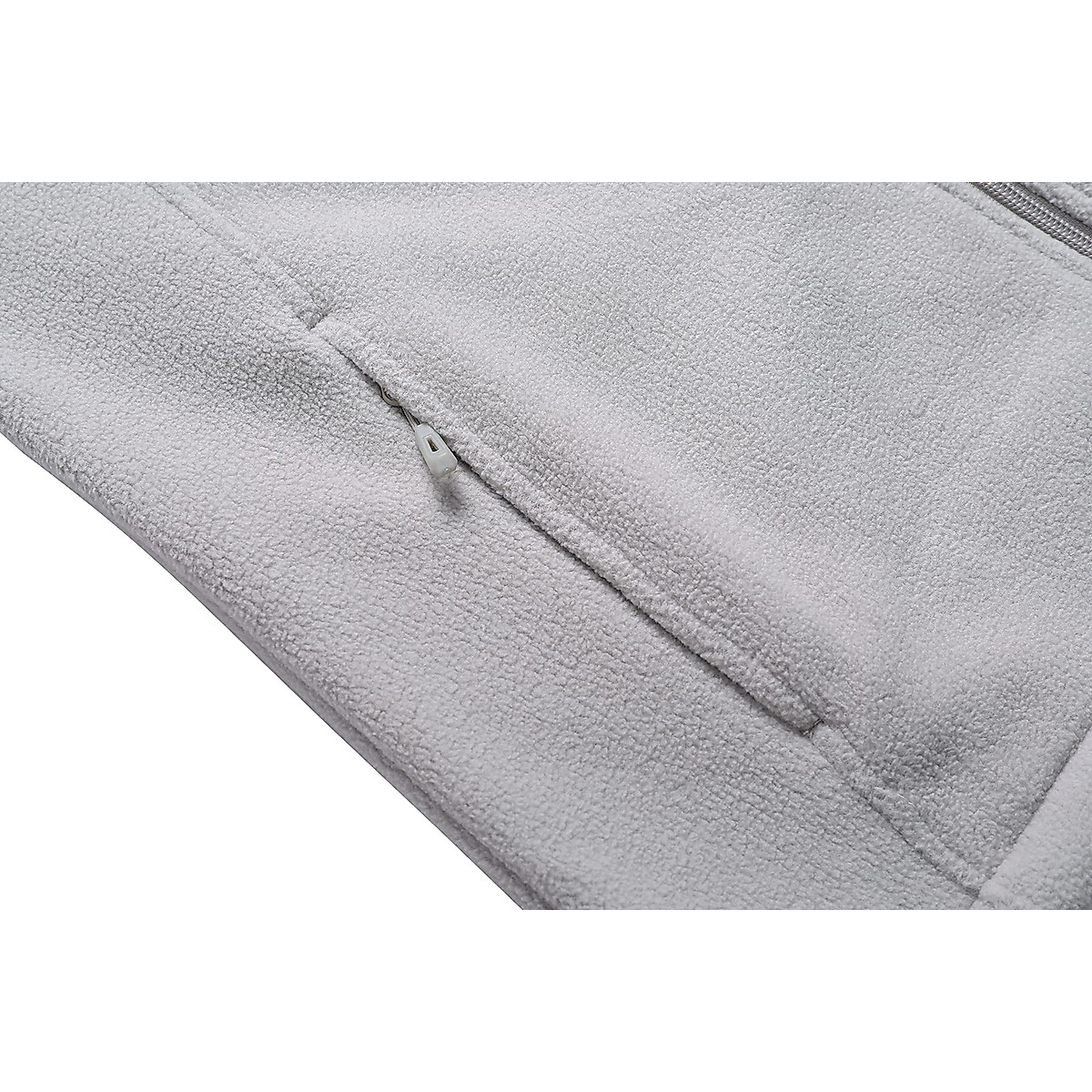 GIMECEN Women's Lightweight Full Zip Soft Polar Fleece Jacket Outdoor Recreation Coat With Zipper Pockets Medium