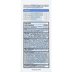 Neutrogena Healthy Skin Glycerin & Green Tea Firming Face Cream Moisturizer & Neck Cream with SPF 15 Sunscreen - Anti Wrinkle Cream, Face Moisturizer for Dry Skin & Neck Firming Cream, 2.5 fl. oz