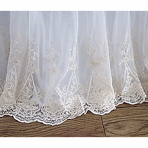 Brandream 4-Piece Pink Rose Floral Patchwork Quilts Cotton Queen Size Quilted Comforter Set Rustic Country Bedspread Set