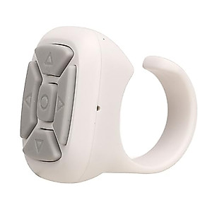 Remote App Page Turner, 5.3 Remote Control Long Remote Control Convenient USB Recharge for Camera Shutter (White)