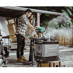 ALLPOWERS R4000 Portable Home Battery, 3600Wh LiFePO4 Expandable Portable Power Station, Huge 3600W AC Output, Voice Control UPS Solar Generator For Home Backup RV Outdoor Camping