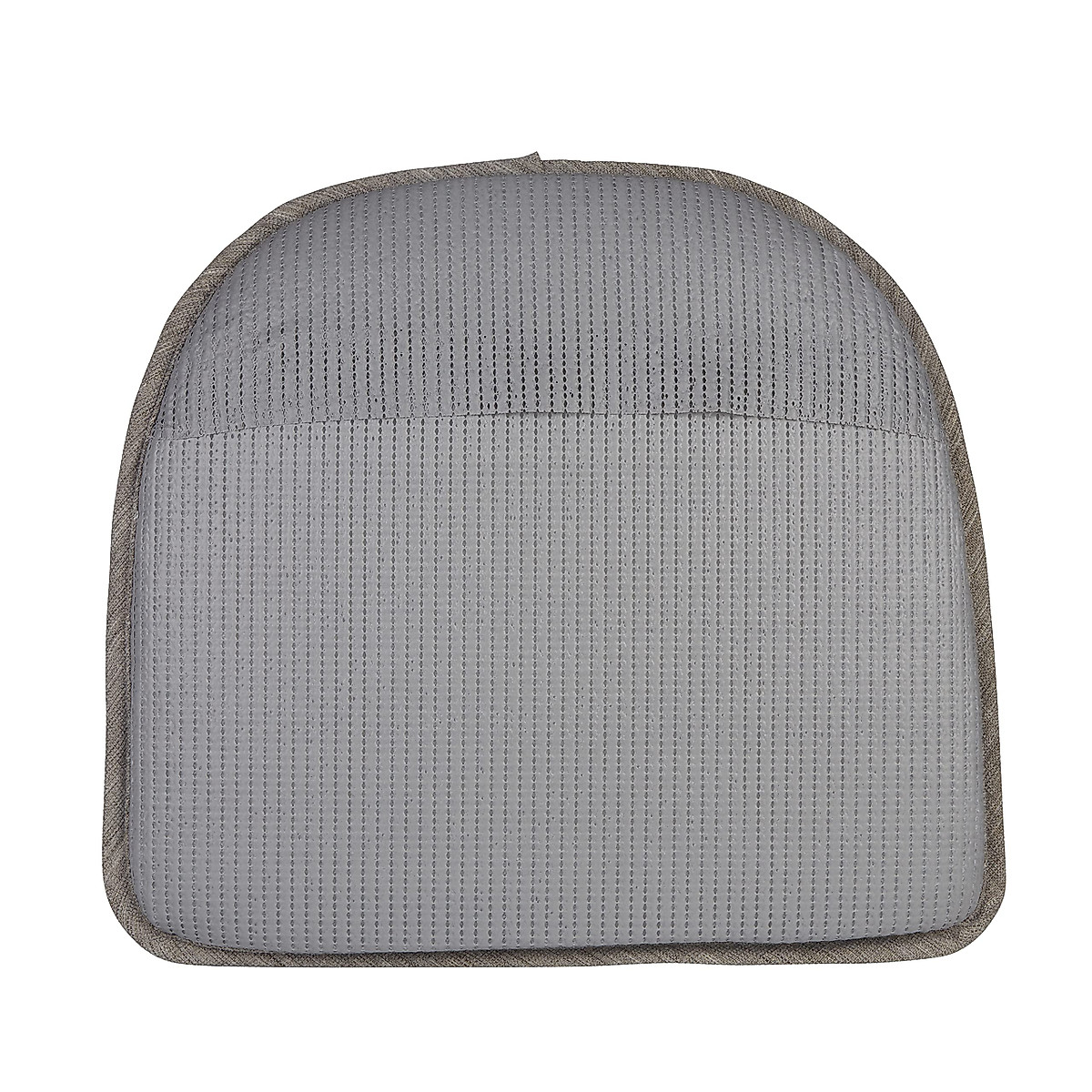 Klear Vu Raindrop The Gripper Non-Slip Kitchen Chair, 15"x16" Seat Pad, 4 Count (Pack of 1), Steel Gray