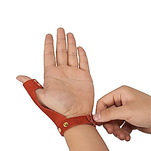 TOPARCHERY Arrow Gloves 2 Finger Protective Guard Leather for Right Left Hand Hunting Shooting Target Recurve Horse Bow