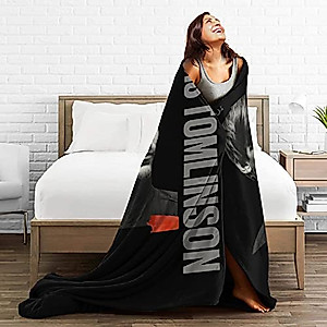 Louis Music Tomlinson Blanket Soft and Warm Throw Blanket Lightweight Flannel Fleece Blankets for Home Bed Sofa 60"x50"
