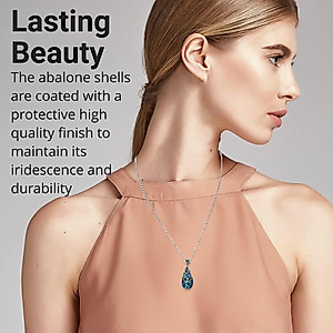 Shop LC Abalone Shell 925 Sterling Silver Fashion Pendant Jewelry Gifts for Women Birthday Gifts