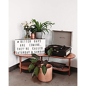 My Cinema Lightbox - XXL Cinema Light Box, 24" x 12" - 3 Modi Light Up Letter Board with 160 Letters, Numbers, Sign - White LED Light, RGB Color Change and Color Freeze Mode