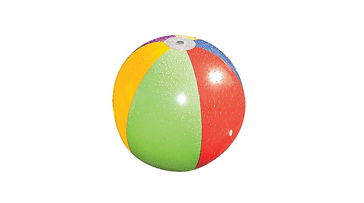 Poolmaster Splash and Spray Beach Ball Sprinkler for Summer Fun
