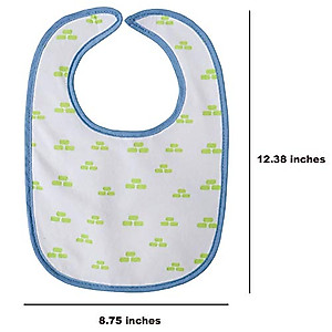 Neat Solutions 10 Pack Water Resistant Bib Set Blue/Grey Assorted, 10 Count (Pack of 1)