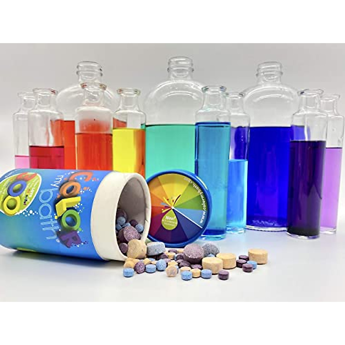 Color My Bath - 300 Count - New Eco-Friendly Container - The Original Fizzy Color Changing Tablets - Fun Educational Bathtime Activity for Kids, Safe, Non Toxic, Non Staining, Soap and Fragrance-Free