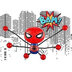 JA-RU Spiderman Stretchy Window-Crawler (1 Unit) | Wall-Climber and Window Walker-Rolling Sticky Toys | Marvel Avengers Superhero Fidget Toys | Toys and Novelty Toys for Kids. 6812-1