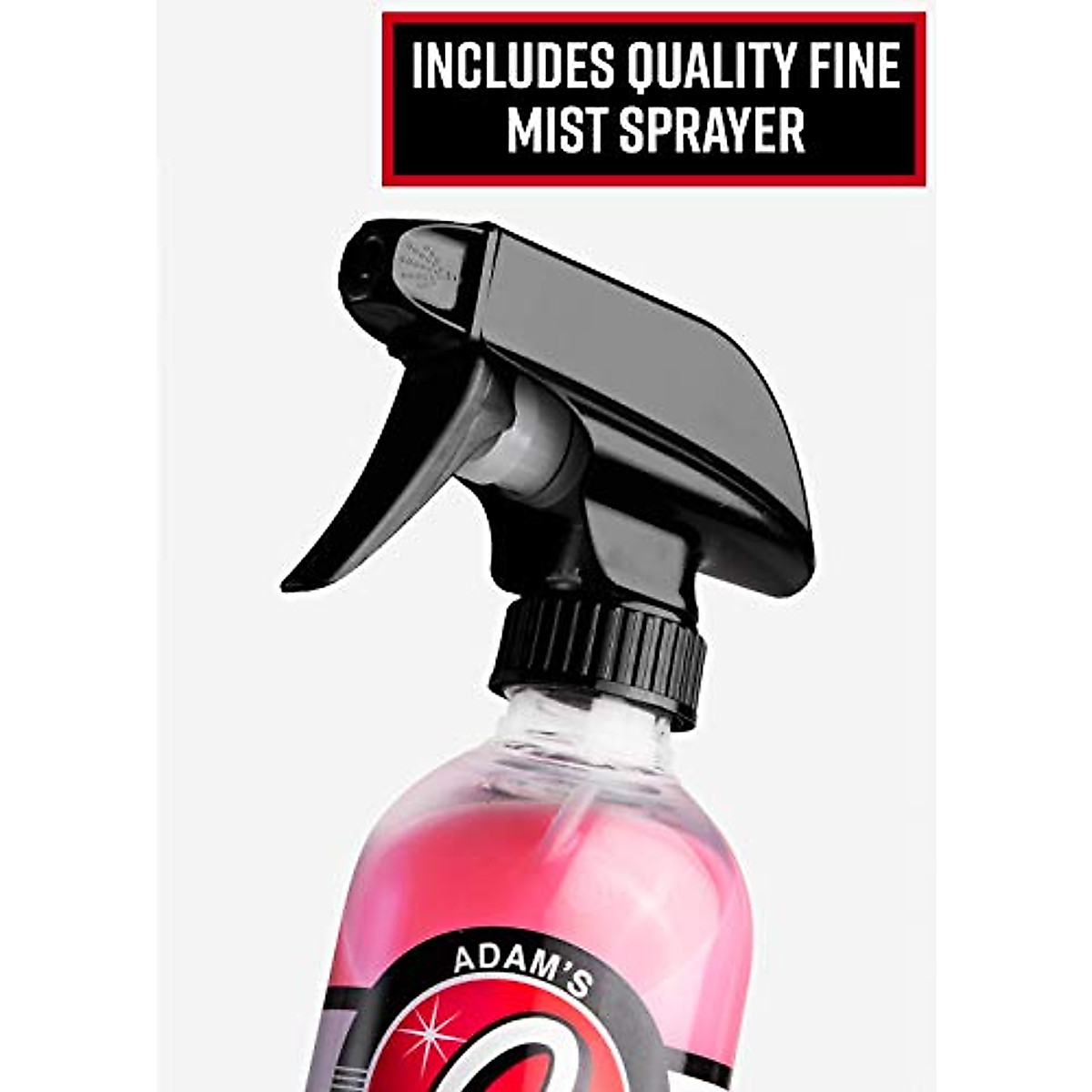 Adam's Empty Labelled Bottle (16 oz) - Heavy Duty, Chemical Resistant Bottle and Sprayer - Perfect for Gallon Refills