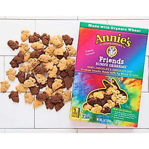Annie's Organic Friends Bunny Grahams, 1.25 oz (Pack of 10) with By The Cup Stickers