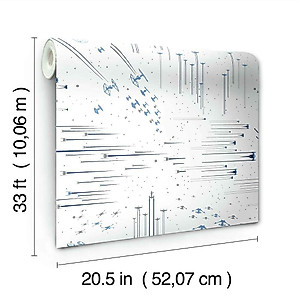 RoomMates RMK11801WP Star Wars: Galactic Battles RMK1180, Blue