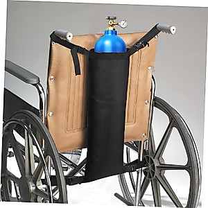 Hemoton Oxygen Cylinder Pannier Bag Storage Bag Buggy Bag Wheelchair Medical Oxygen Backpack Buckle Oxygen Tank Pouch Oxygen Tank Carrier Oxygen Trolley Pouch Travel Walker Portable Fabric