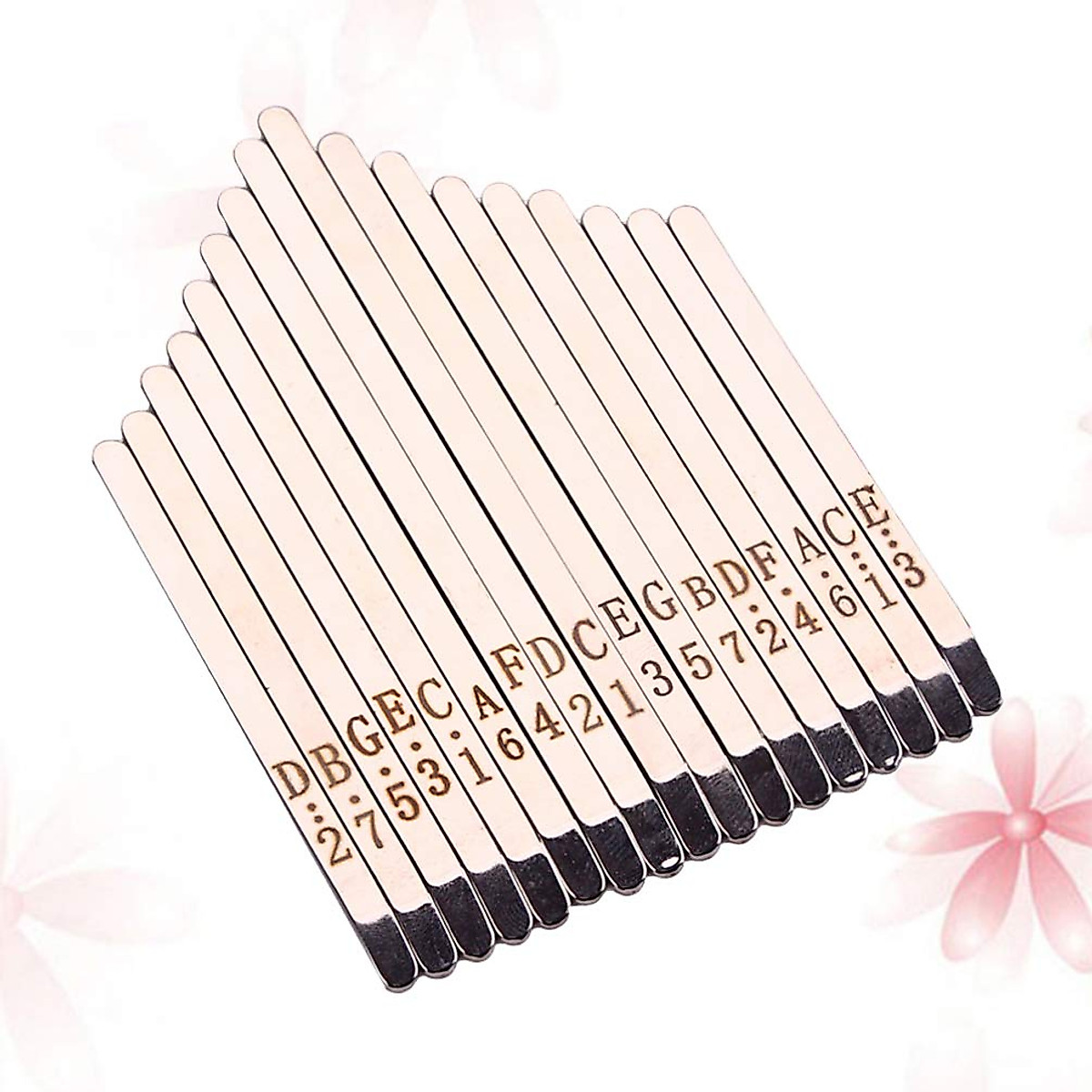 1 Set Thumb Piano Keys Thumb Piano 17 Keys Parts Accessories Kalimba Note Keys Thumb Piano Replacement Keys 17 Key Replacement Kit Kalimba Parts The Piano Music Making Tools