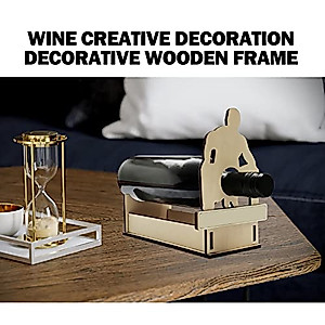 Wine Rack - Lightweight and Portable Wine Bottle Display Wooden Rack, Home Storage Function Shelf Collection Wine Rack Wooden Creative Ornaments, Easy to Assemble
